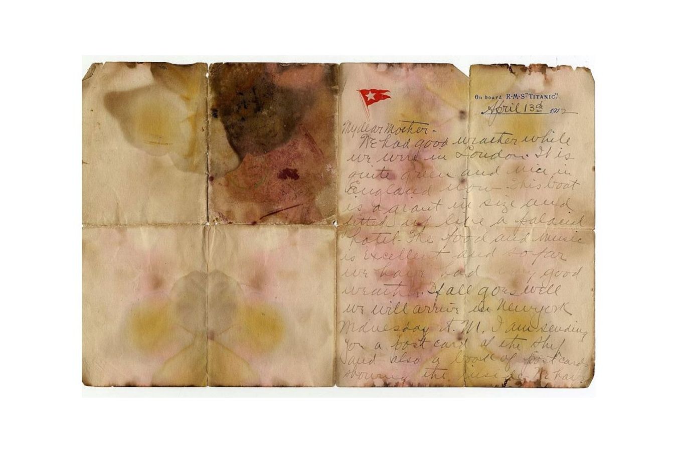 ‘Final Letter’ written on Titanic auctioned for record £126,000