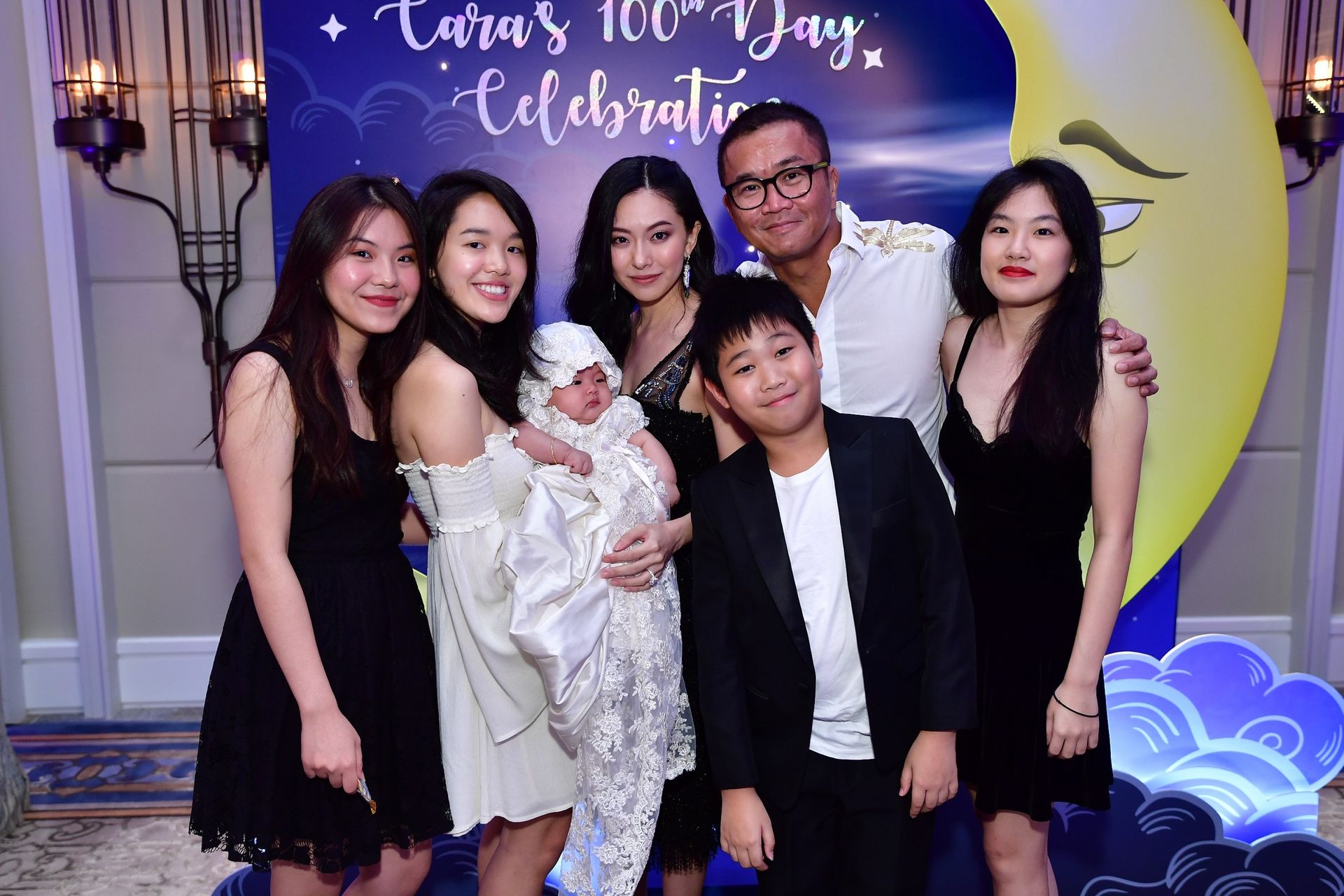 David and Race Loh celebrate Baby Cara Loh's 100th-day party