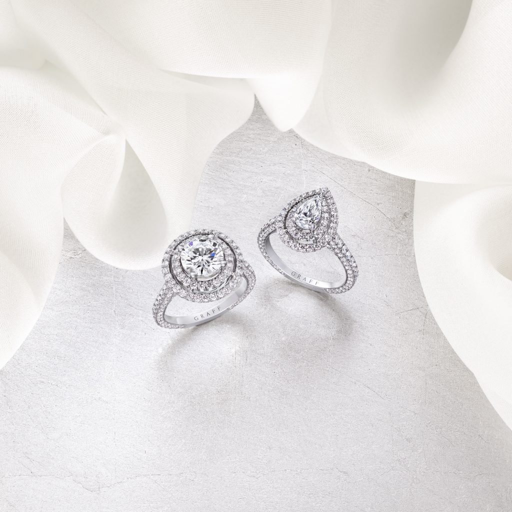 Graff engagement rings designed in eight unique settings for best gleam