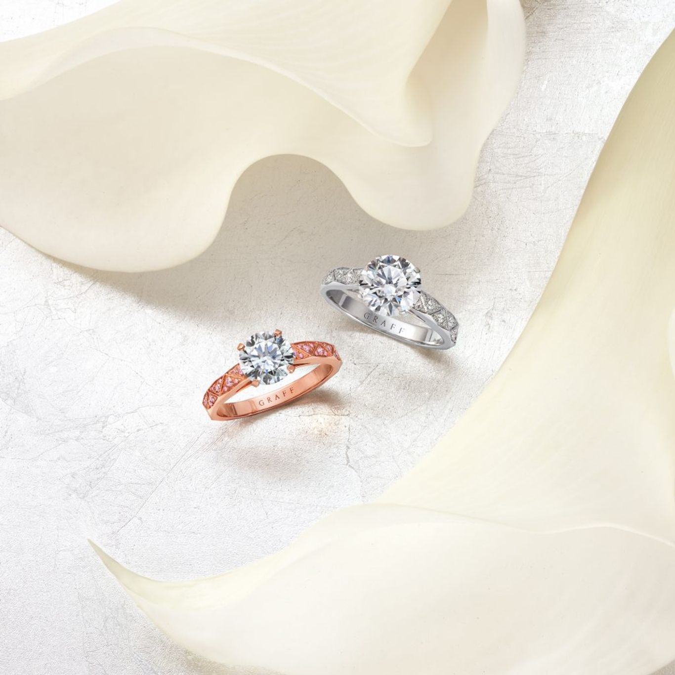 Graff engagement rings designed in eight unique settings for best gleam