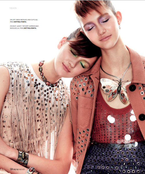 17 Bottega Veneta looks by Tomas Maier in Prestige magazine
