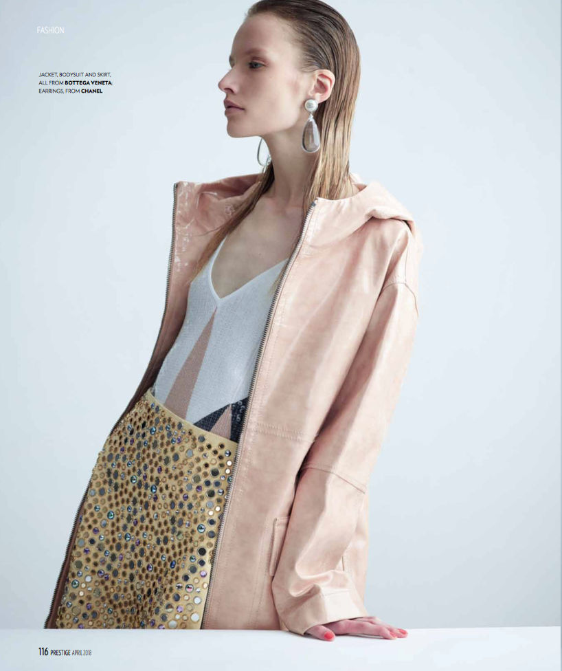 17 Bottega Veneta looks by Tomas Maier in Prestige magazine