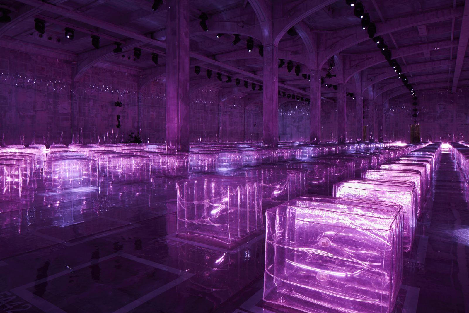 The Verner Panton's Inflatable Stool and Cartesian Space in Prada Men's ...