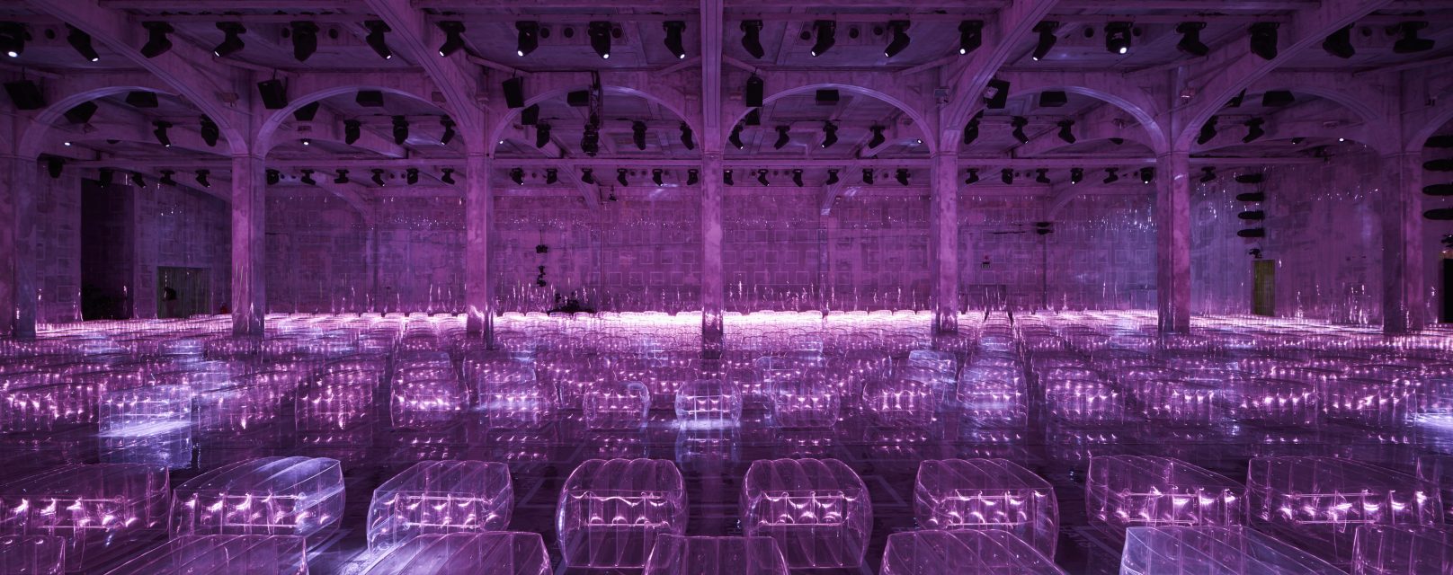 The Verner Panton's Inflatable Stool and Cartesian Space in Prada Men's ...