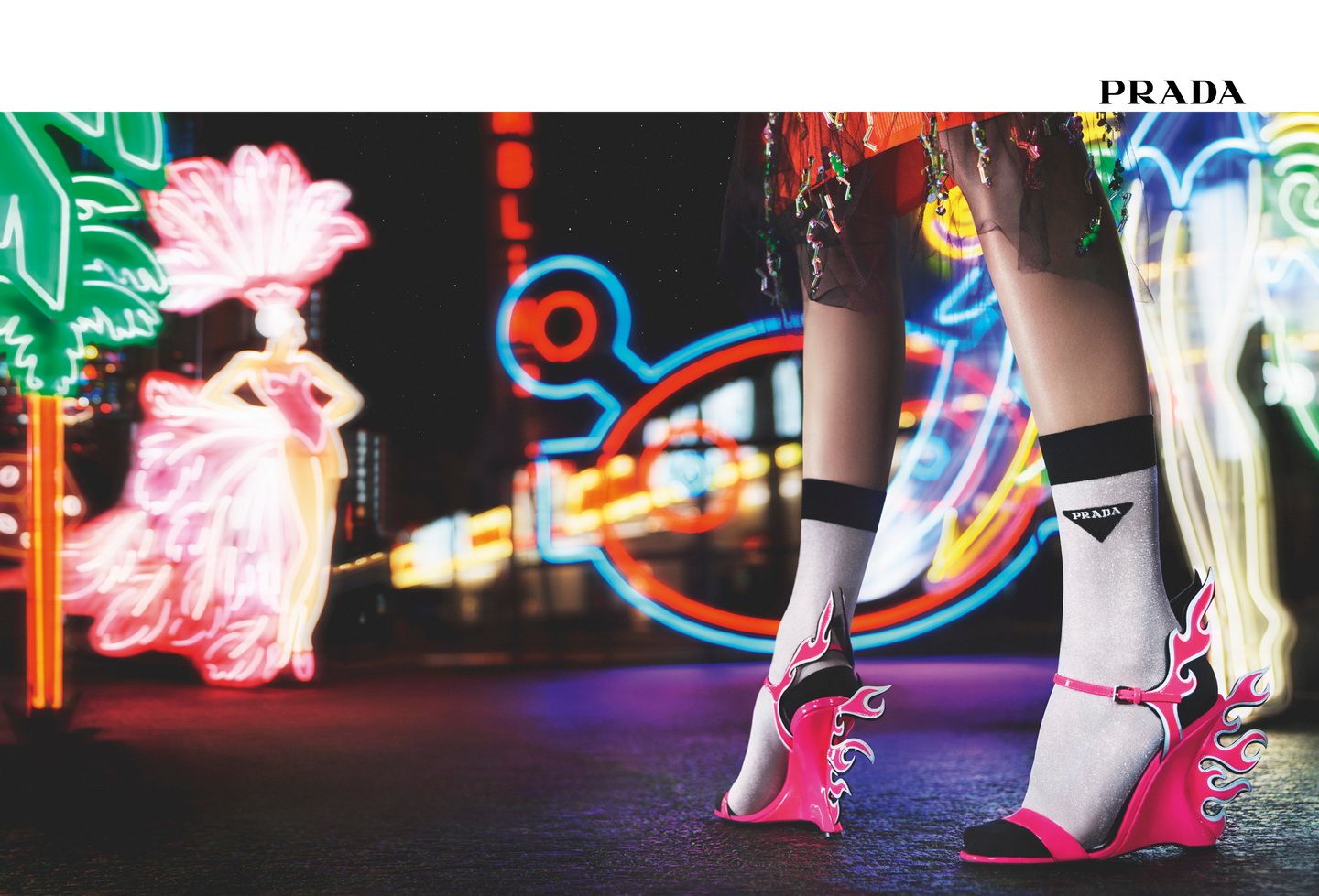 Prada's Neon Dream in Fall 2018 Campaign | Prestige Online - Thailand