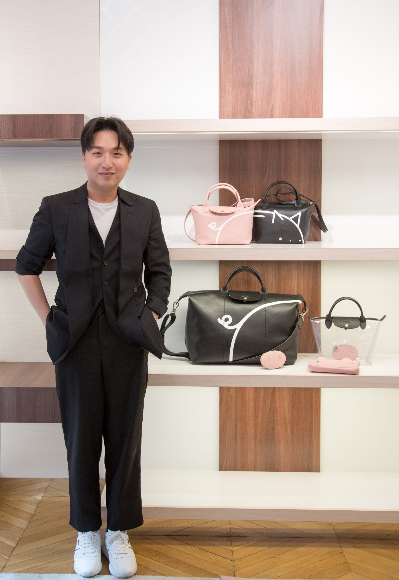 Mr. Bags X Longchamp carry in the Year of the Pig