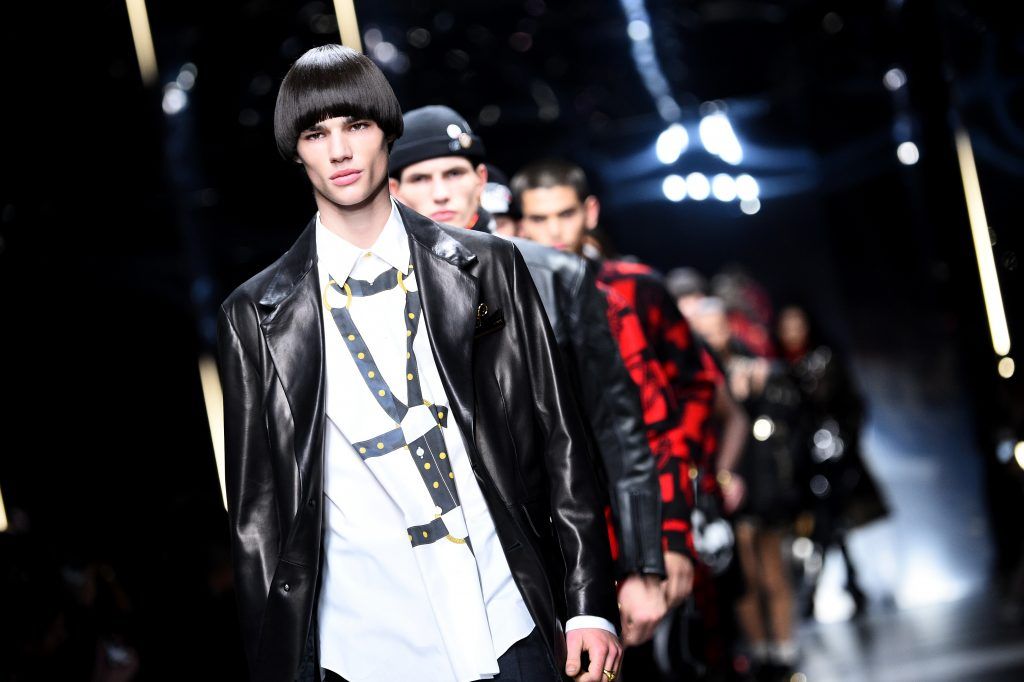 Versace Man Fall Winter 2019: Gender-bending is this year's mood