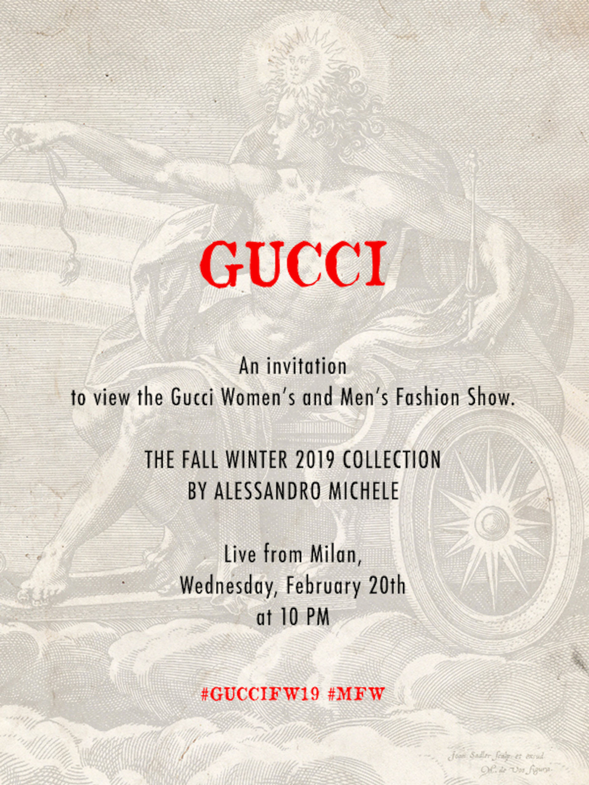Watch Gucci Fall/Winter 2019 fashion show
