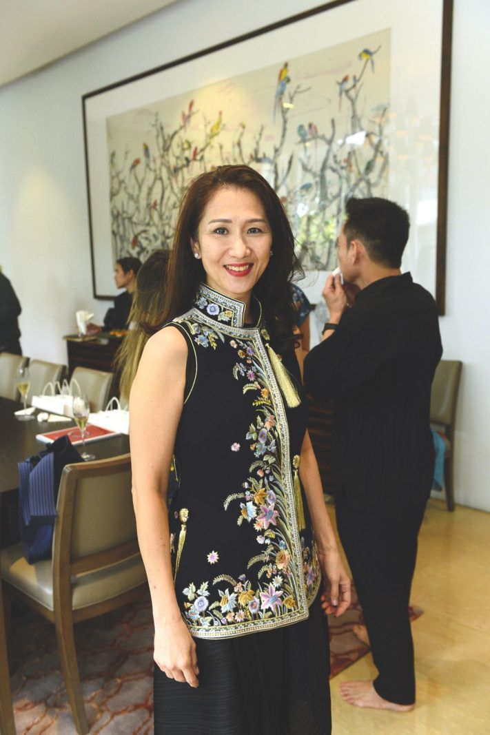 Guo Pei's trunk collection with Susanna Han and Prestige Singapore