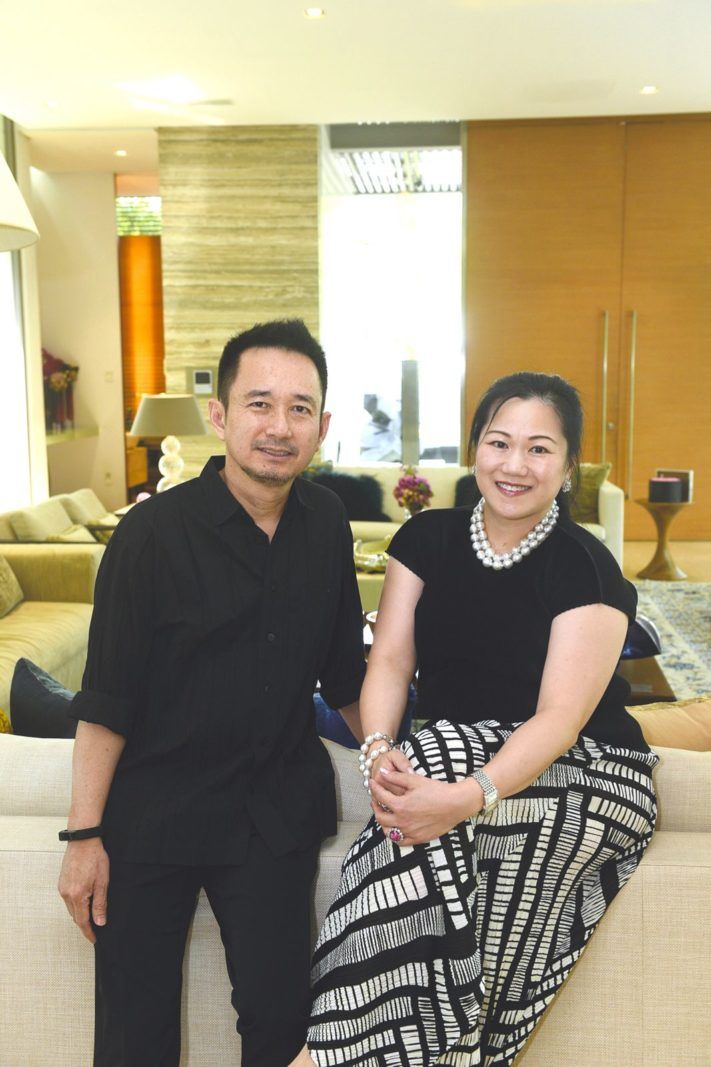 Guo Pei's trunk collection with Susanna Han and Prestige Singapore