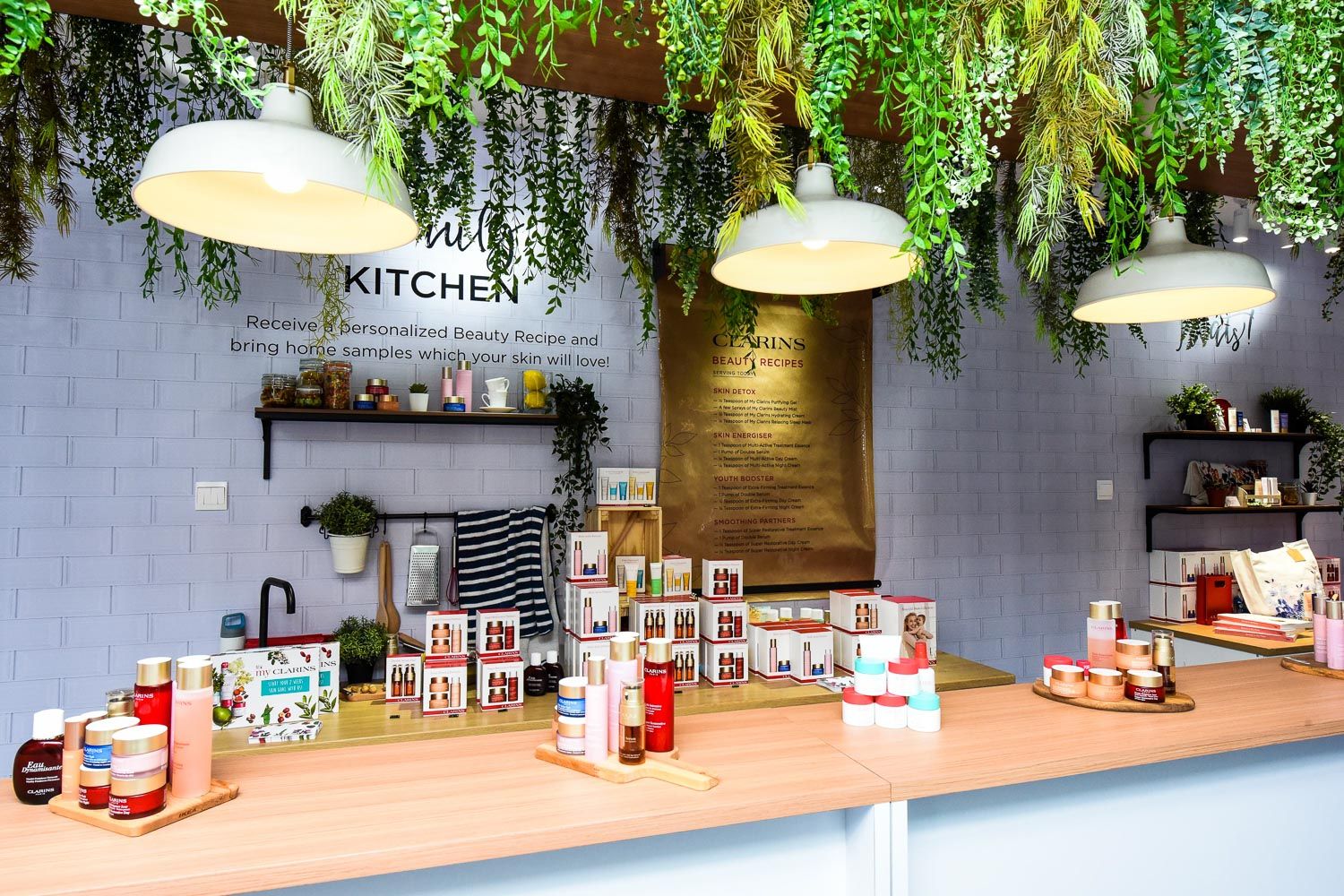 The House of Clarins beauty pop-up along Orchard Road, Singapore