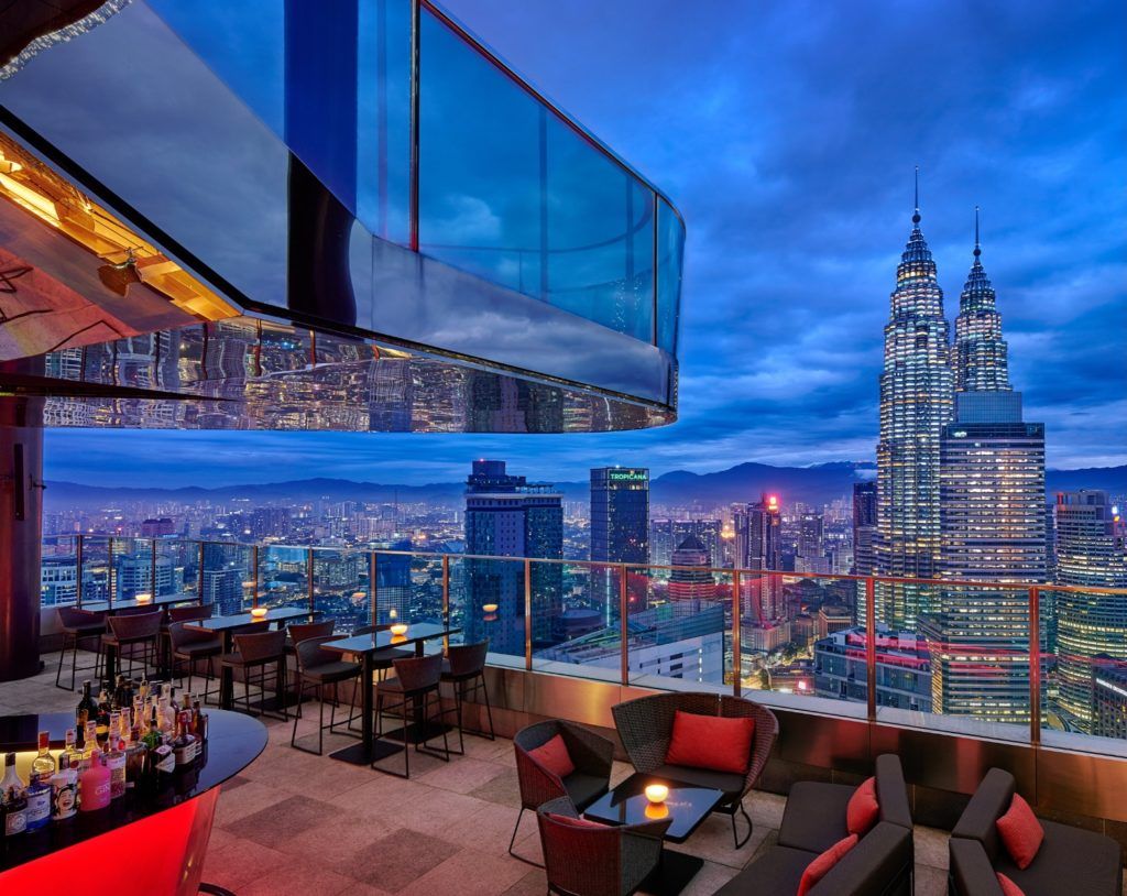 Of Twin Towers views, bespoke cocktails and dancing desserts at Sky51 ...
