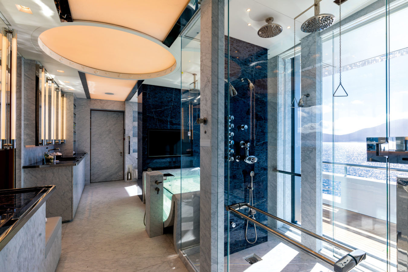 Benetti’s New Giga Yacht Is a Floating Palace of Light