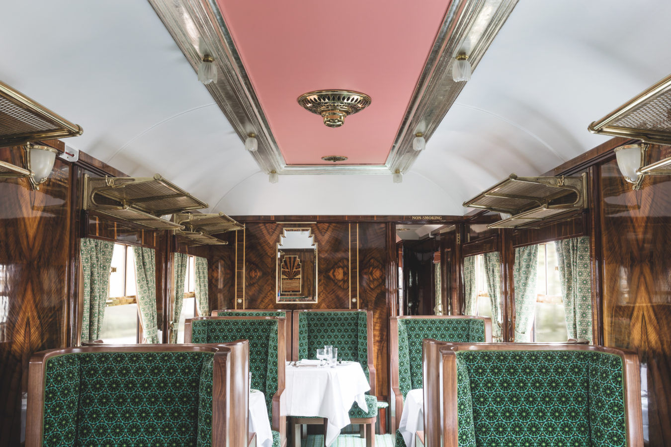 The Wes Anderson-Designed British Pullman Cygnus Carriage