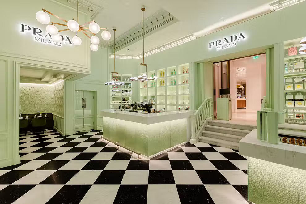Prada Caffè Opens at Harrods, London