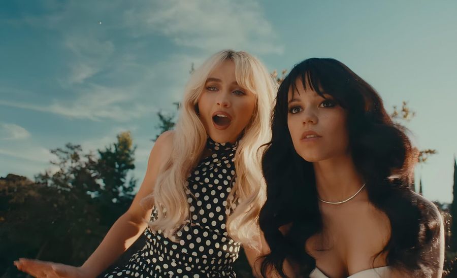 Sabrina Carpenter & Jenna Ortega in the 'Taste' Video - PrestigeOnline ...