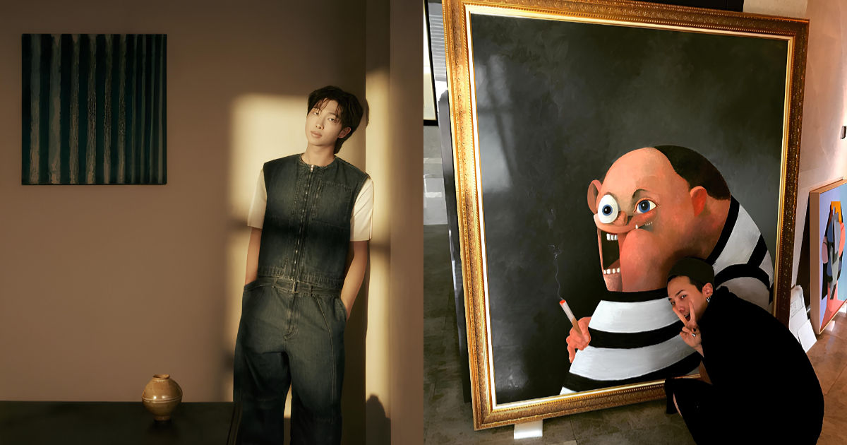 K-Pop Stars With the Biggest Art Collections: BTS' RM and More