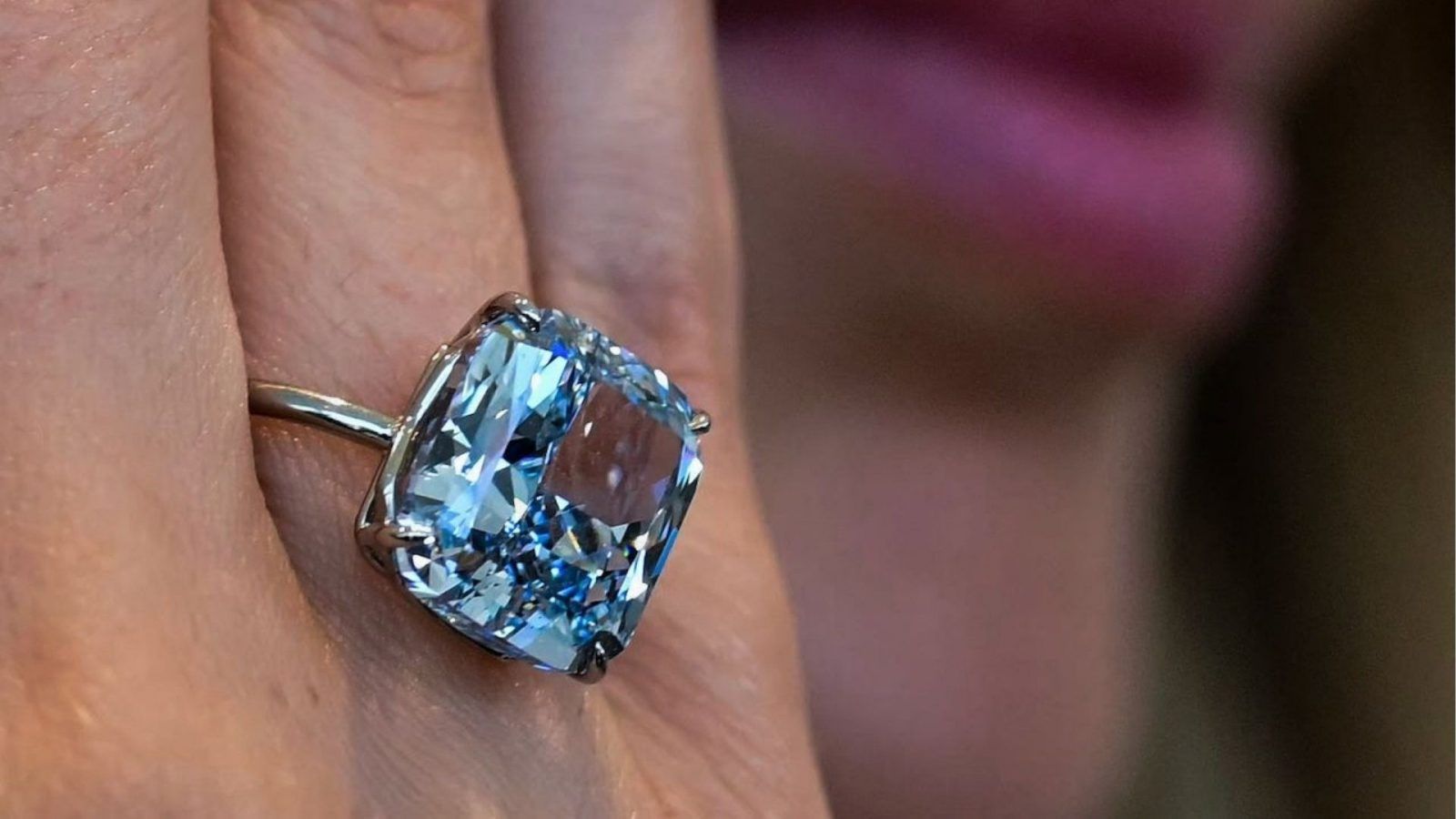 Ahead of Auction, USD 20m Mediterranean Blue Diamond Goes on Show ...