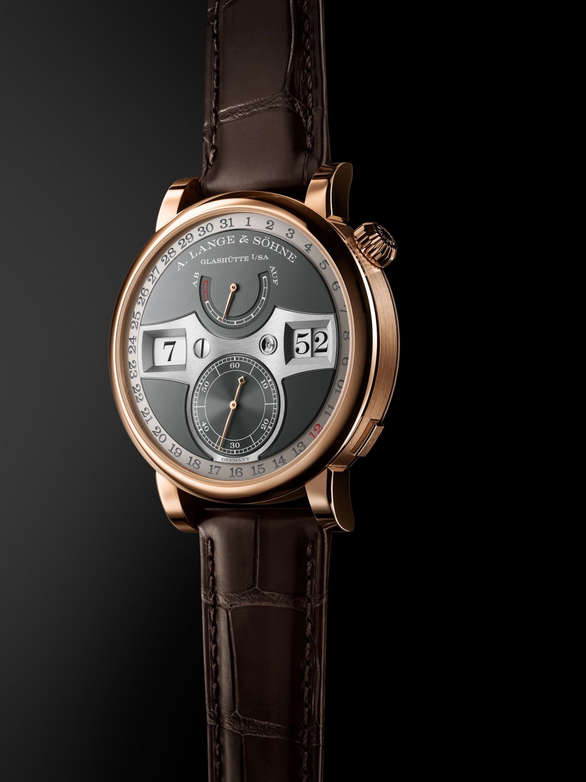 A. Lange & Söhne Releases a New Zeitwerk Date in Rose Gold ...