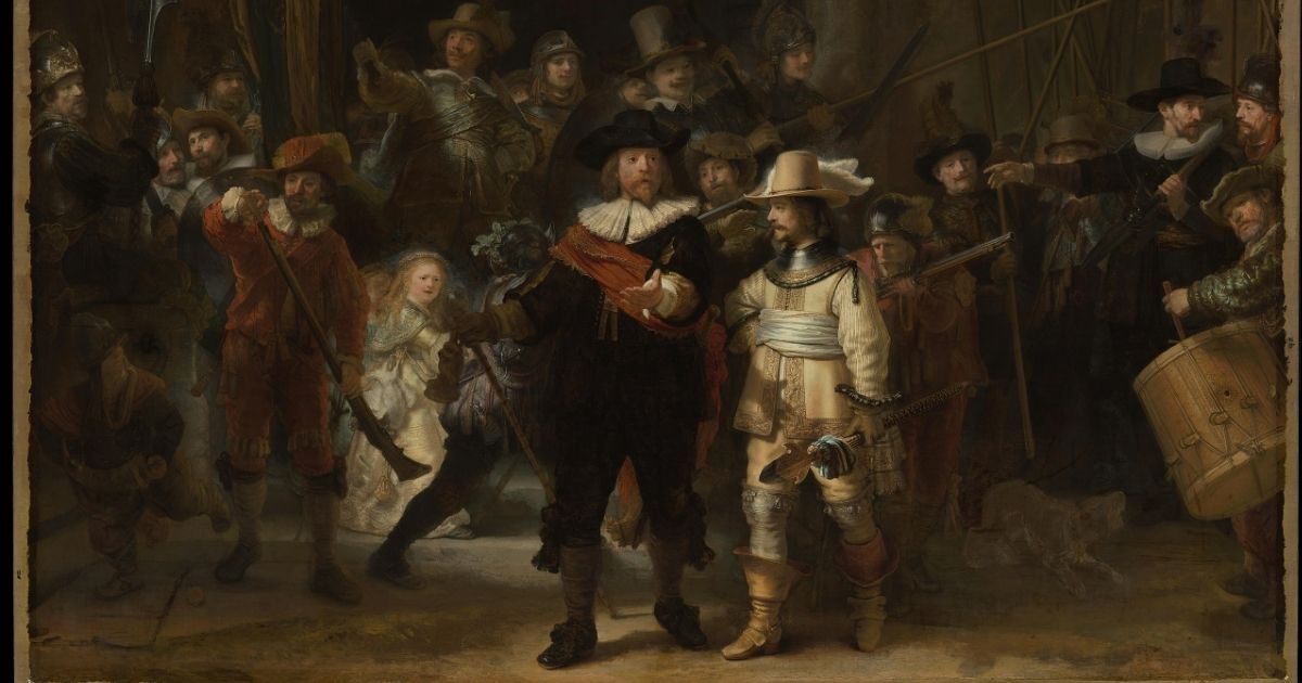 Rijksmuseum Unearths Sketch Behind The Night Watch Dog