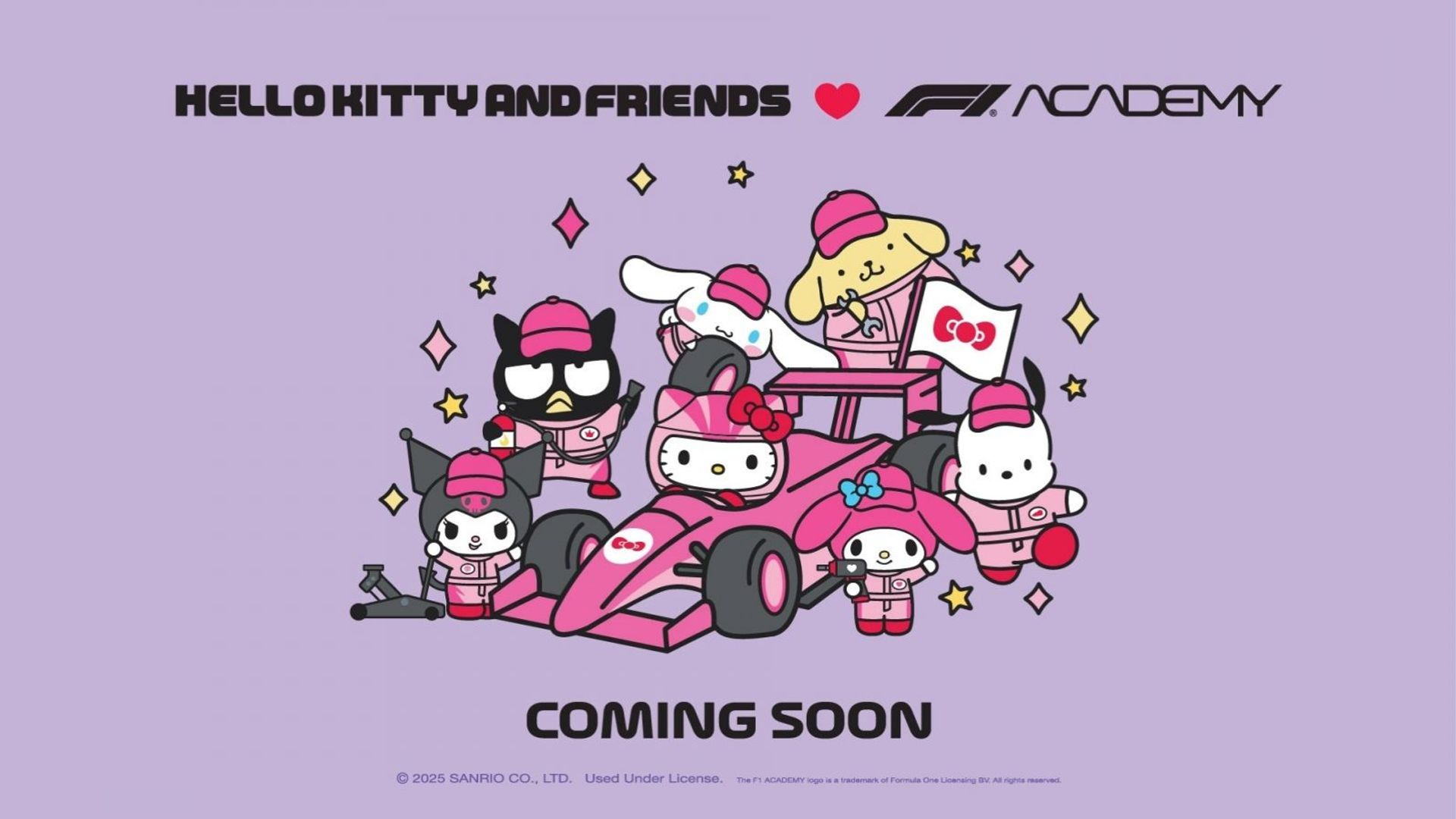 F1 Academy, Hello Kitty Team Up For Las Vegas Grand Prix 2025