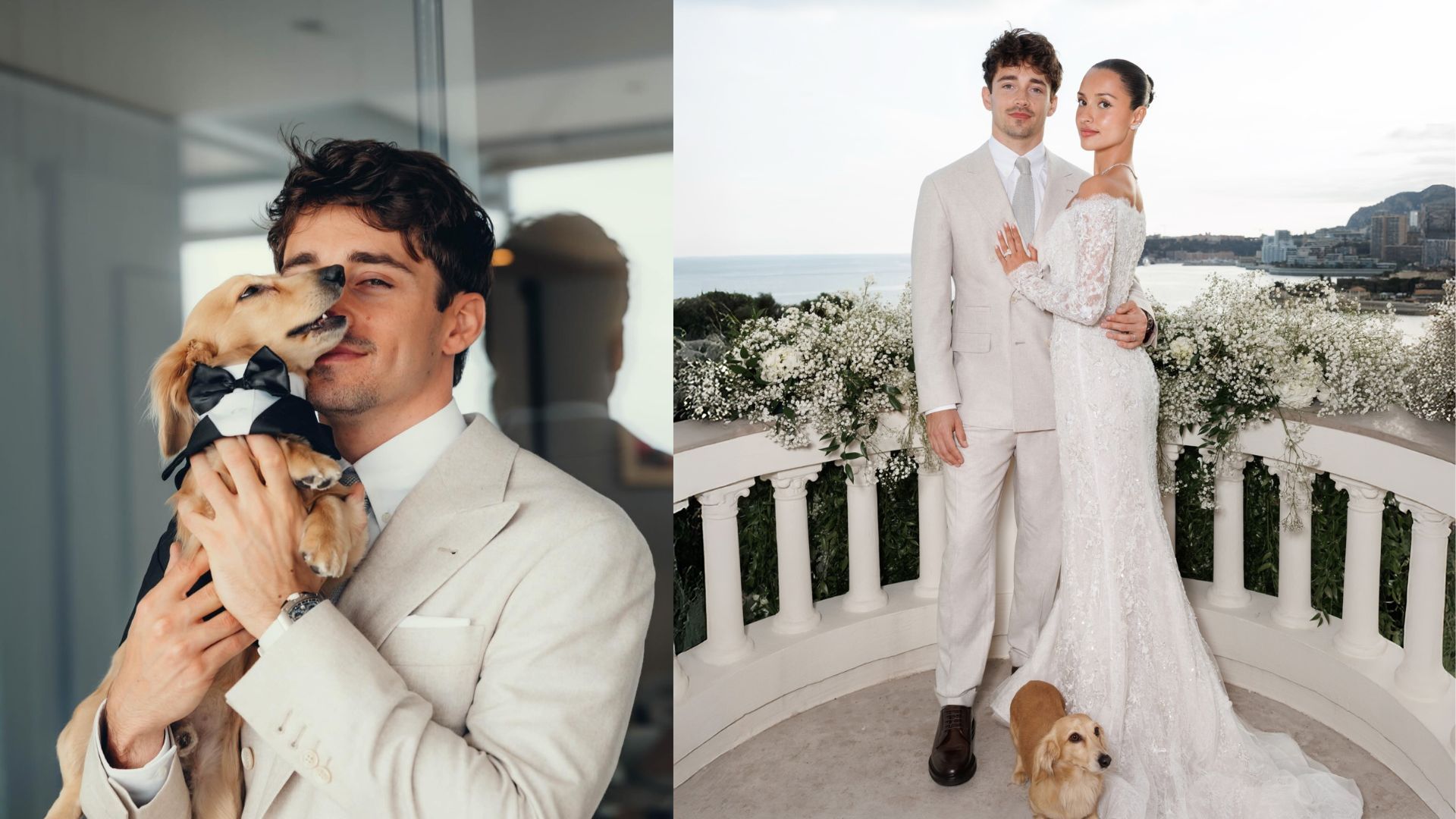 Inside the Civil Wedding of Charles Leclerc and Alexandra Saint Mleux ...