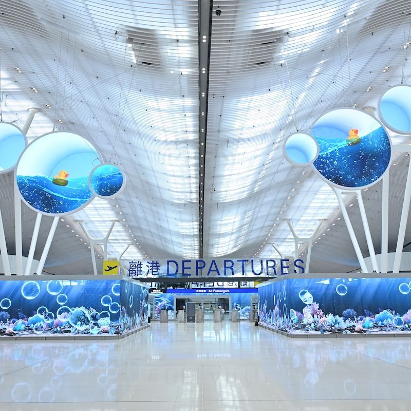 Revamped Hong Kong International Airport finally open