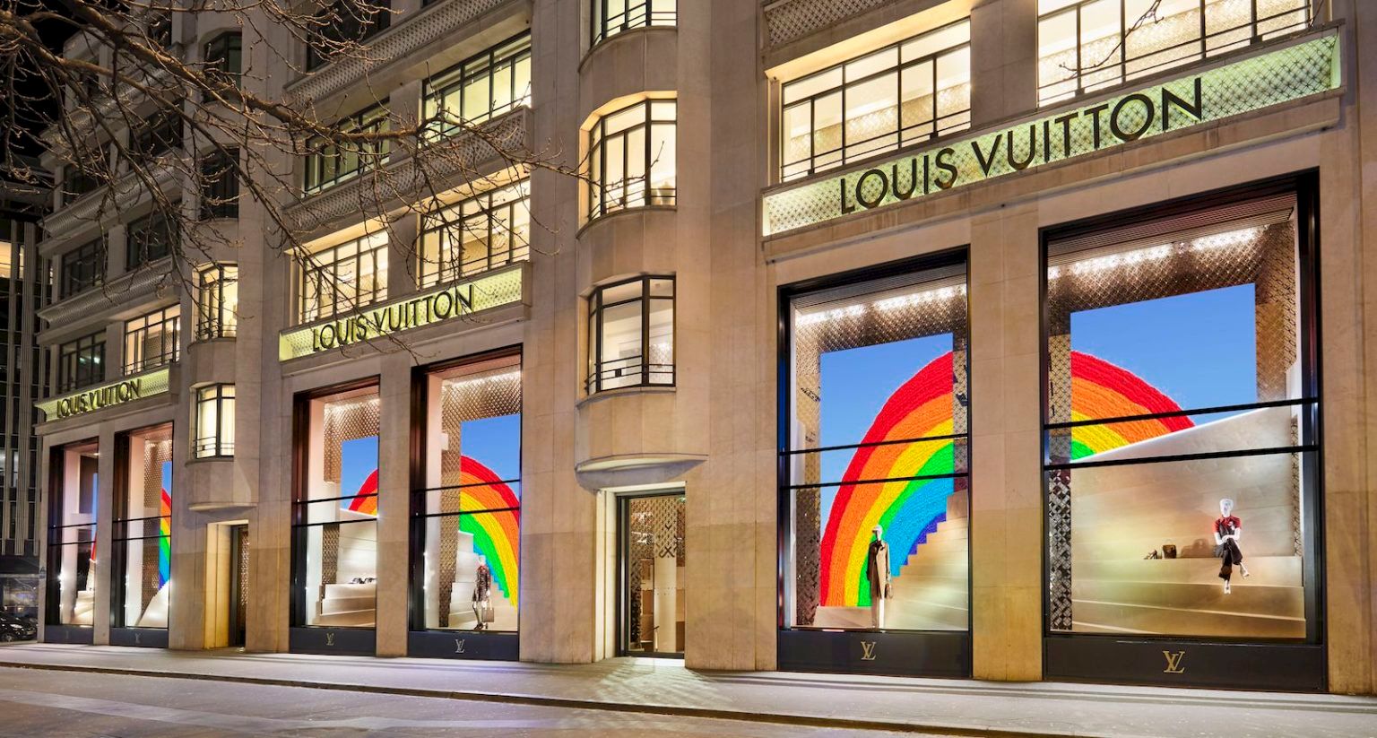 Louis Vuitton Unveils Rainbow-Themed Window Displays Across the World ...