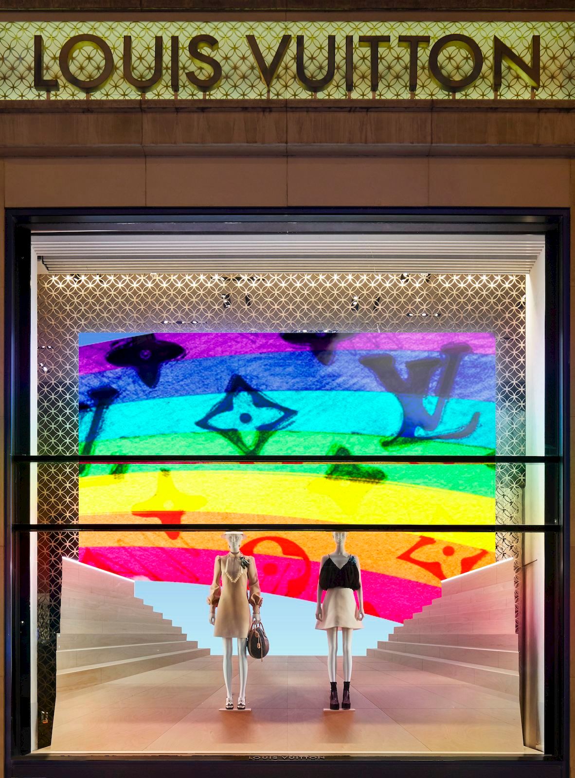 Louis Vuitton Unveils Rainbow-Themed Window Displays Across the World ...