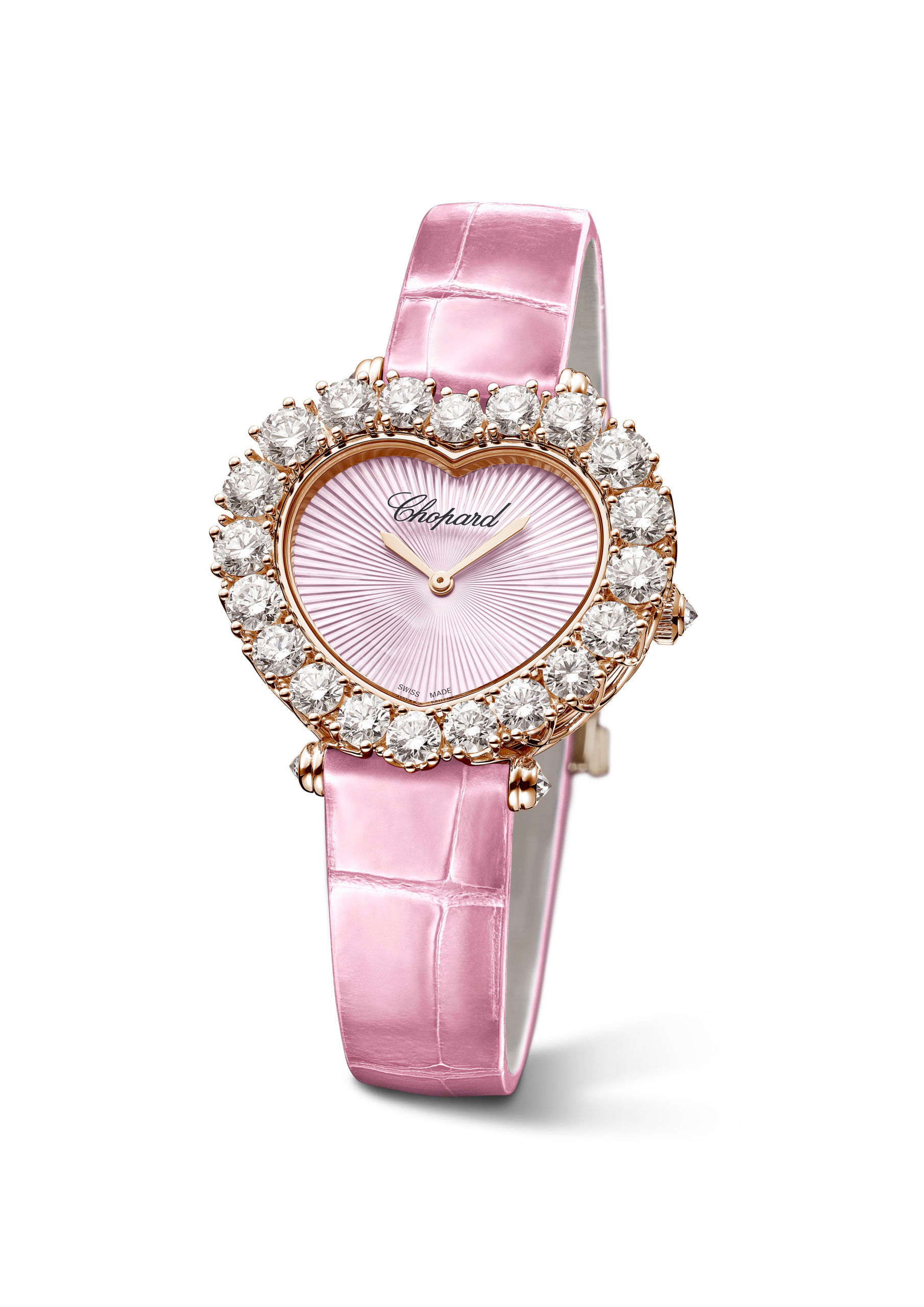 A new heart-themed jewellery timepiece showcases Chopard's technical feats