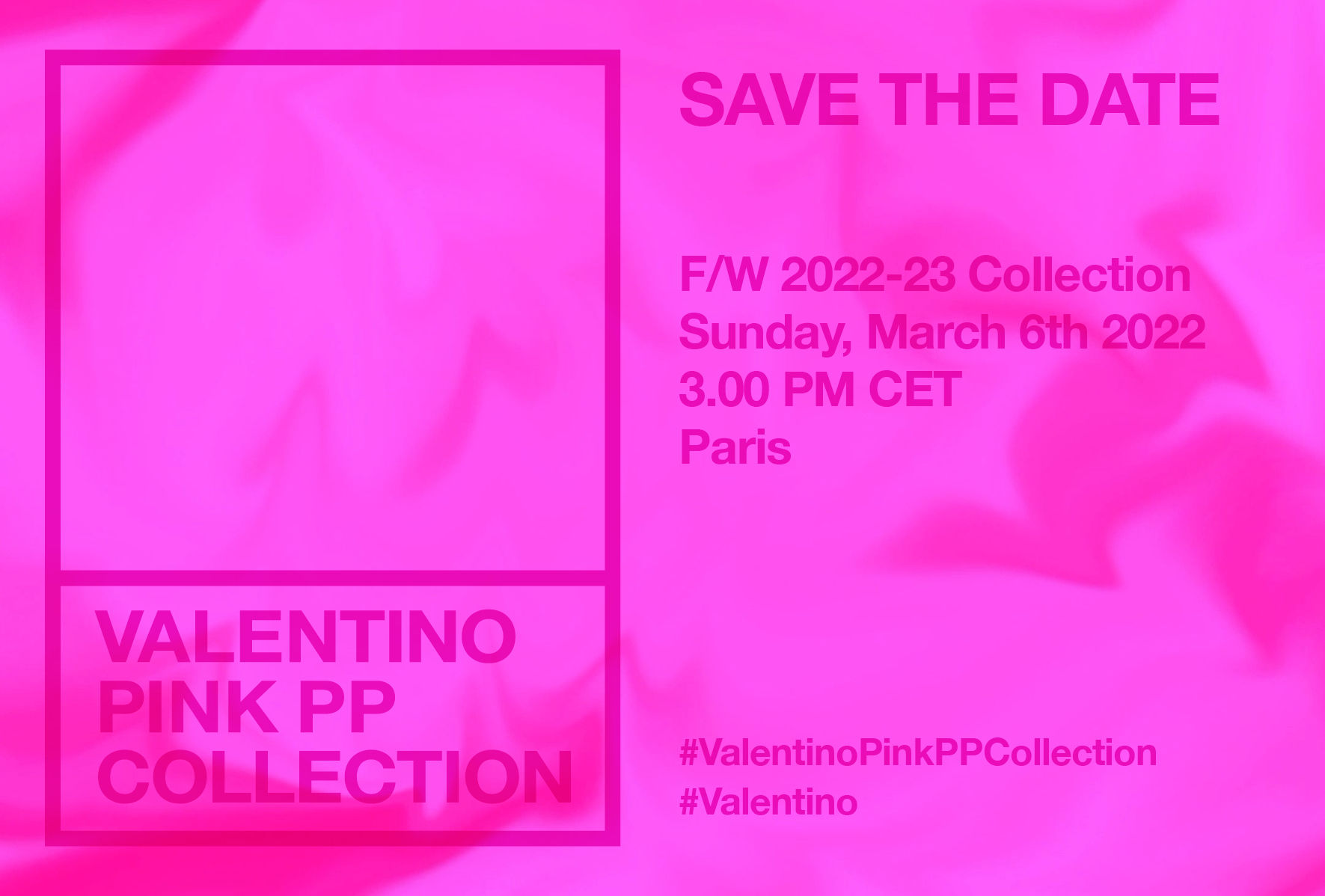 Livestream: Valentino Pink PP Collection Fall/Winter 2022 Show