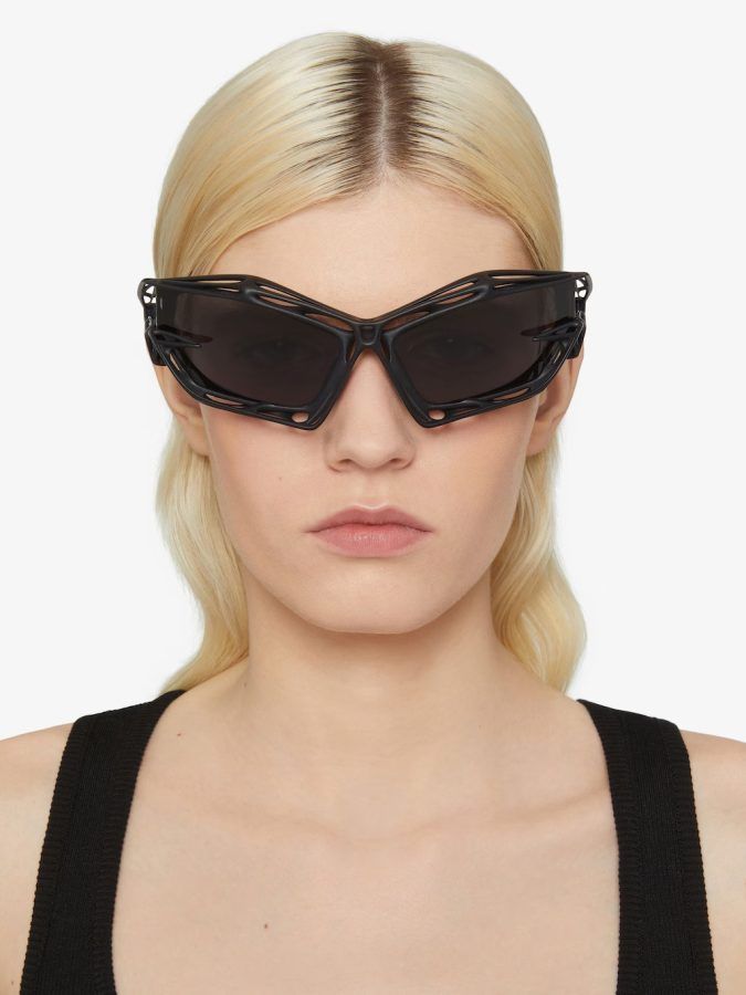The futuristic gaze of Givenchy's Giv Cut Cage sunglasses