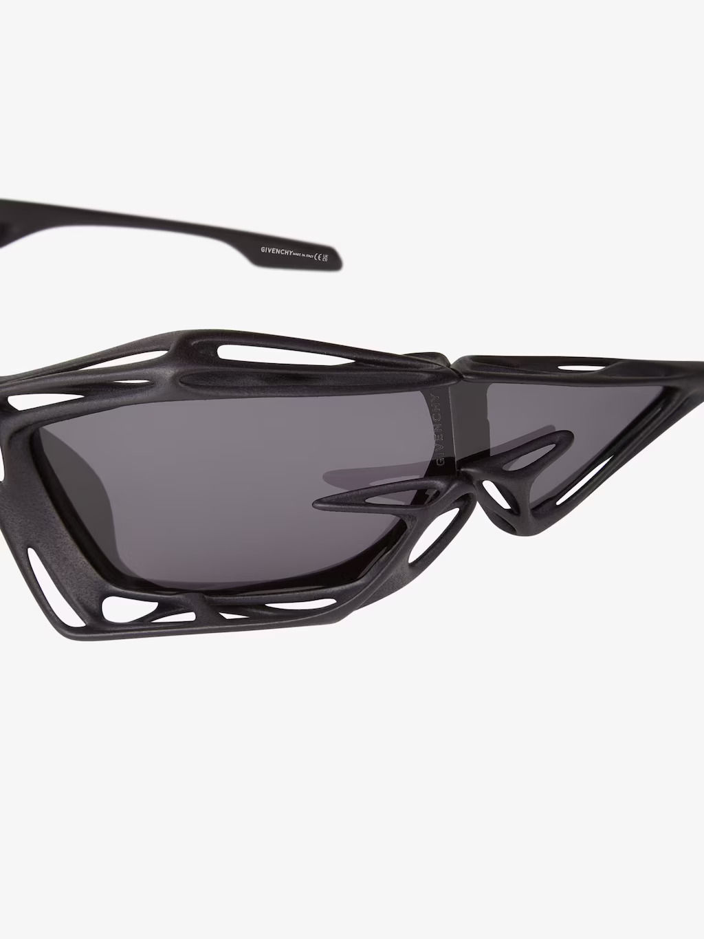 The futuristic gaze of Givenchy's Giv Cut Cage sunglasses