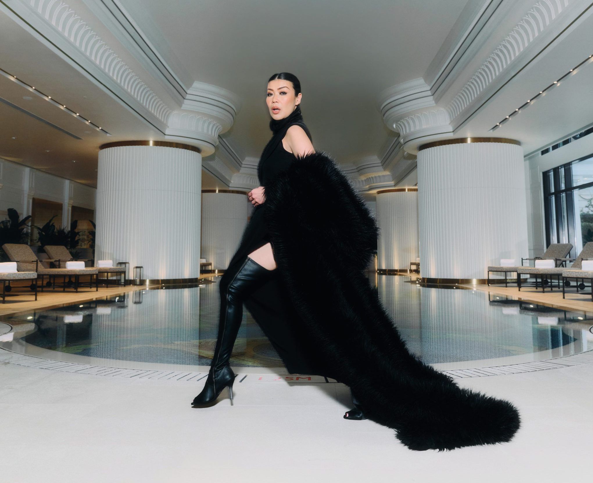 Andrea Affan at the Palazzo Versace Macau for Prestige Indonesia's ...