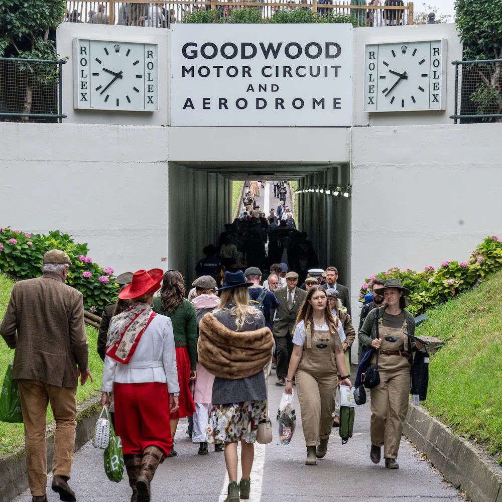 Sir Jackie Stewart and Mark Webber on Rolex at the 2024 Goodwood Revival