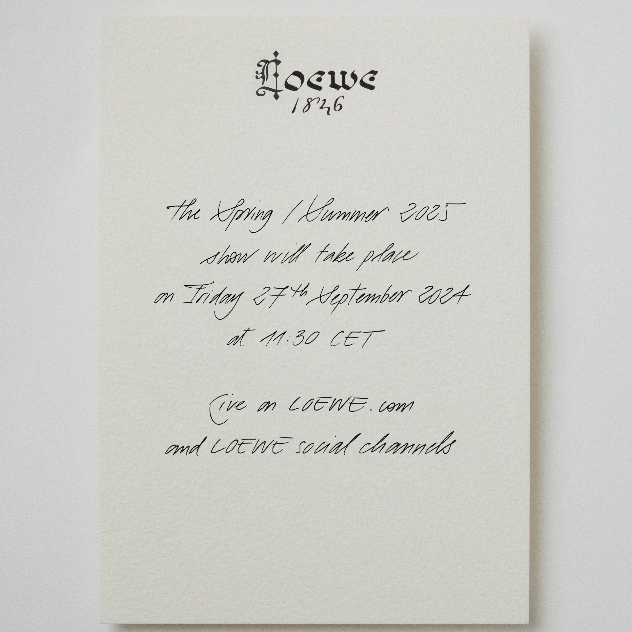 Livestream: LOEWE Spring Summer 2025 Women’s runway collection on ...