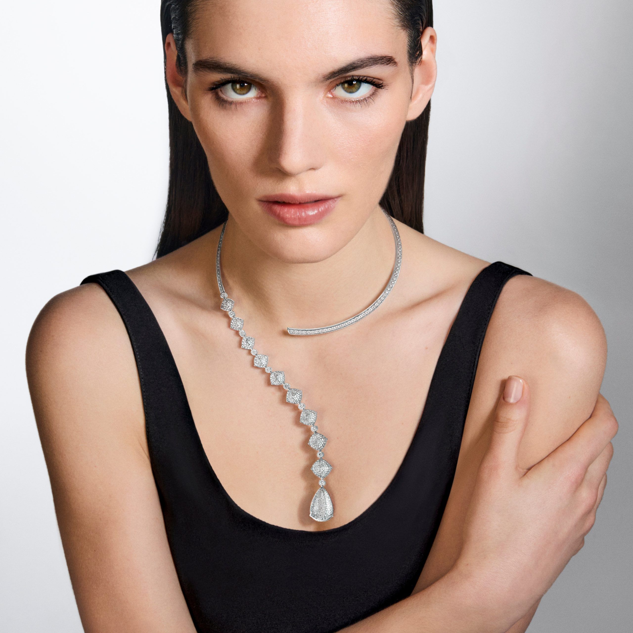 Boucheron's classic Question Mark necklace is a reversible masterpiece