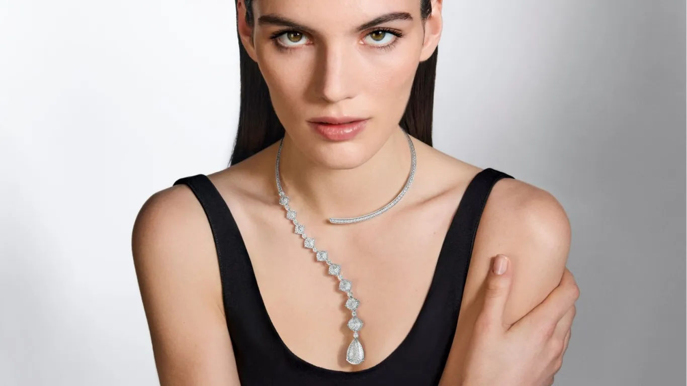 Boucheron's classic Question Mark necklace is a reversible masterpiece