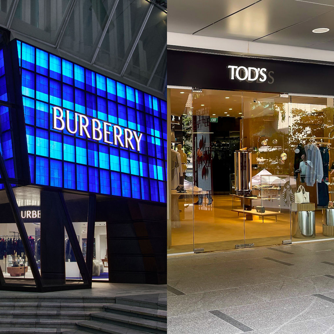 Enter the brand-new TOD's and Burberry stores at Wisma Atria, an ...