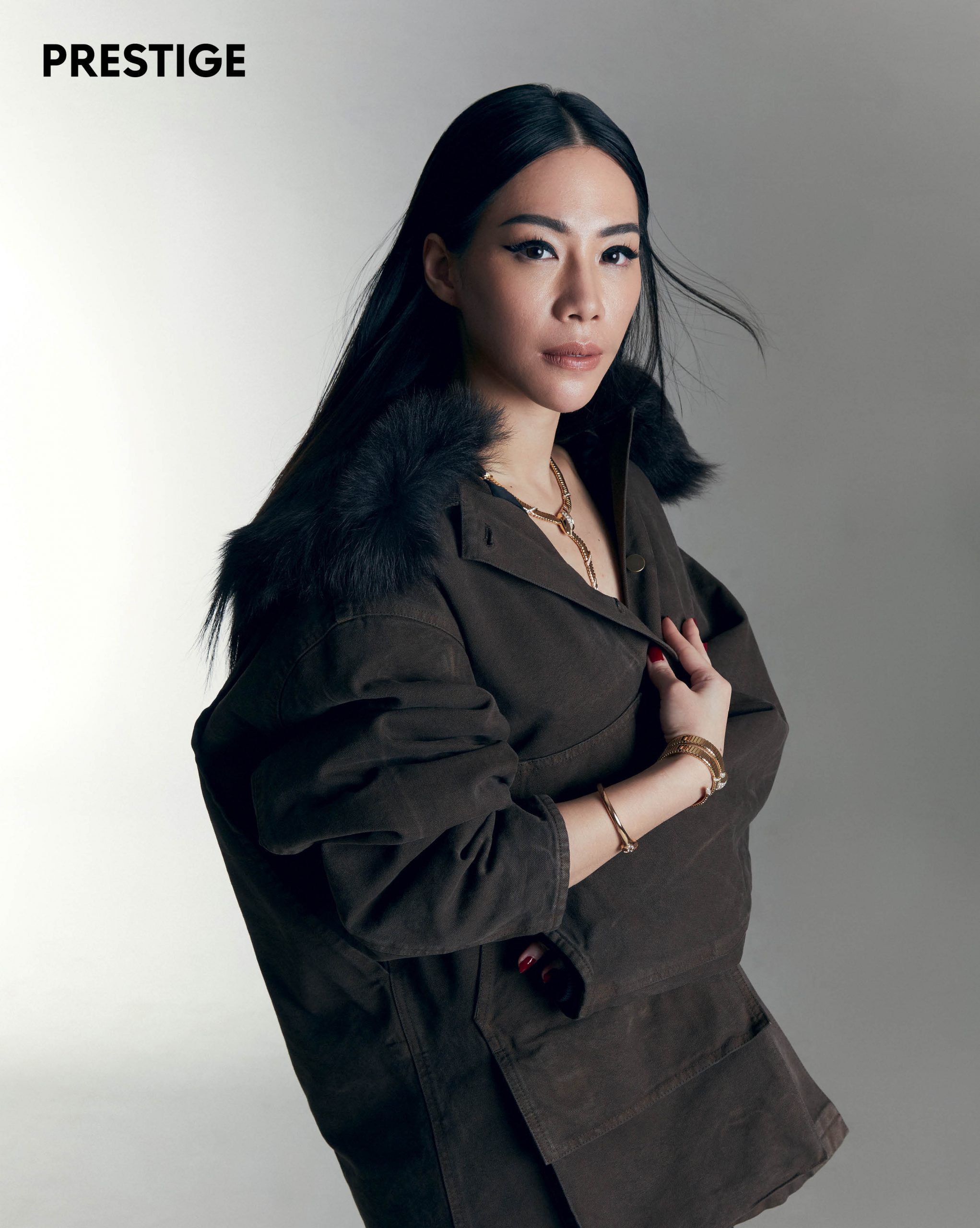 Carina Lukito graces the cover of Prestige Indonesia’s February 2025 issue