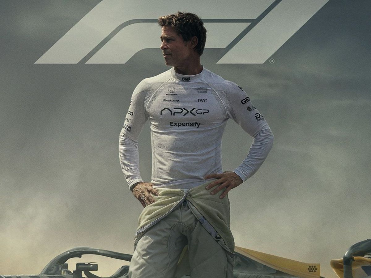 Brad Pitt Mullet F1
