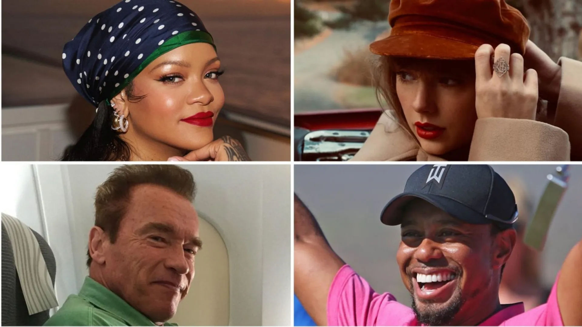 A list of all the world's wealthy celebrities