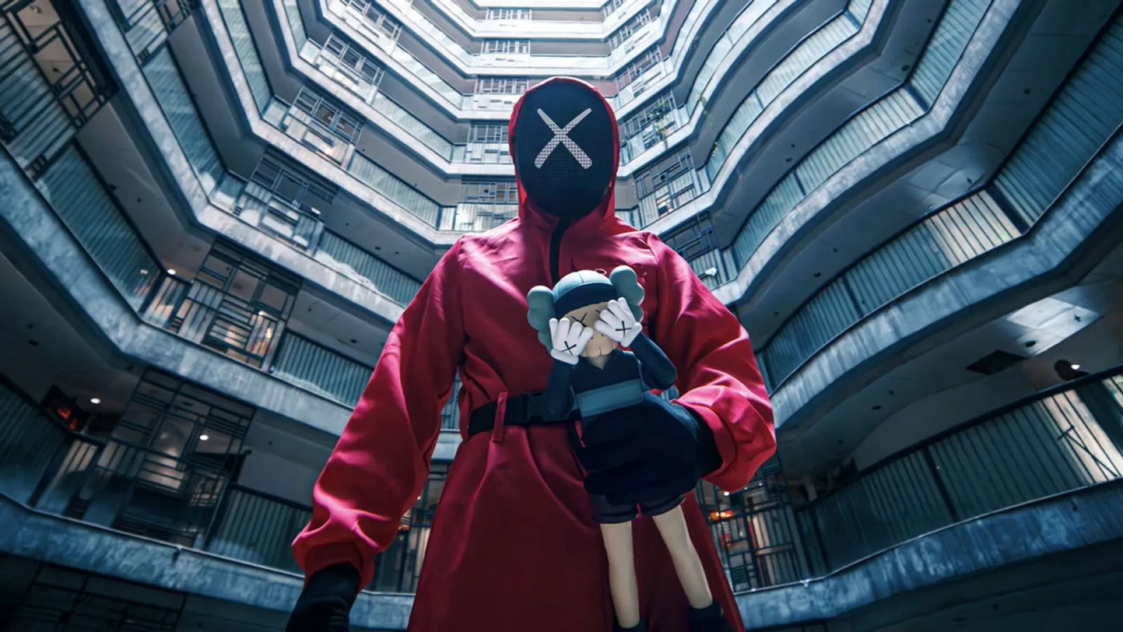 Figures for the KAWS x Squid Game "Chul-Su" drop