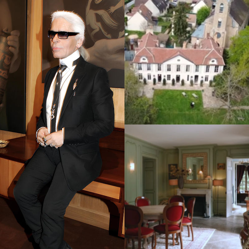 The former French estate of Karl Lagerfeld, Manoir du Mée, is for sale