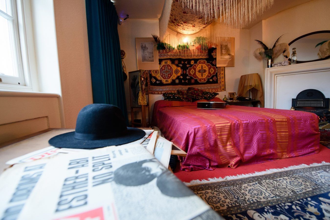 Bohemian chic: Life of the late Jimi Hendrix at his London apartment