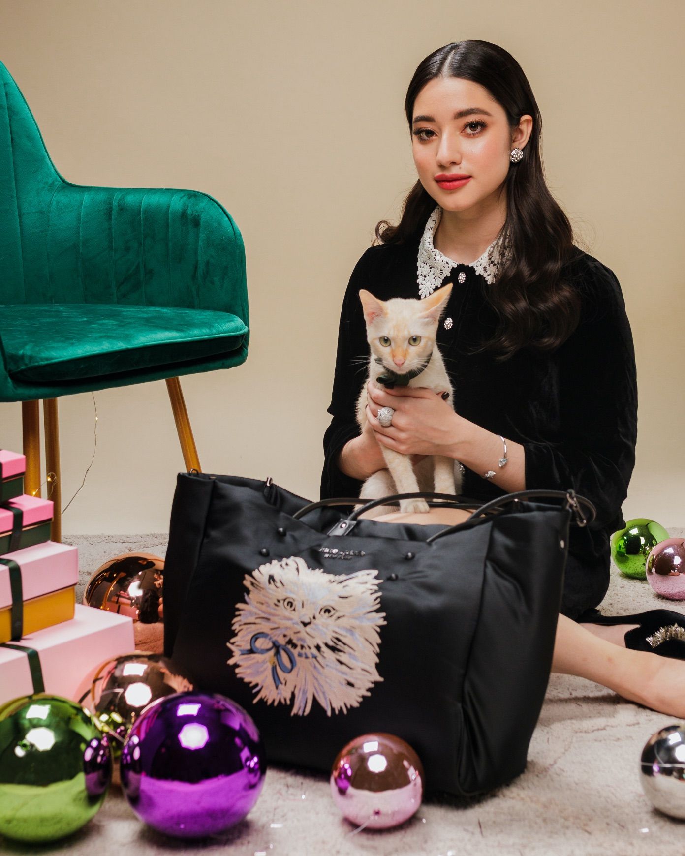 Cats star in Kate Spade's holiday campaign with Allergic Rescuers Kuala ...