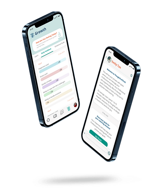 Online therapy through the ThoughtFull app with certified professionals