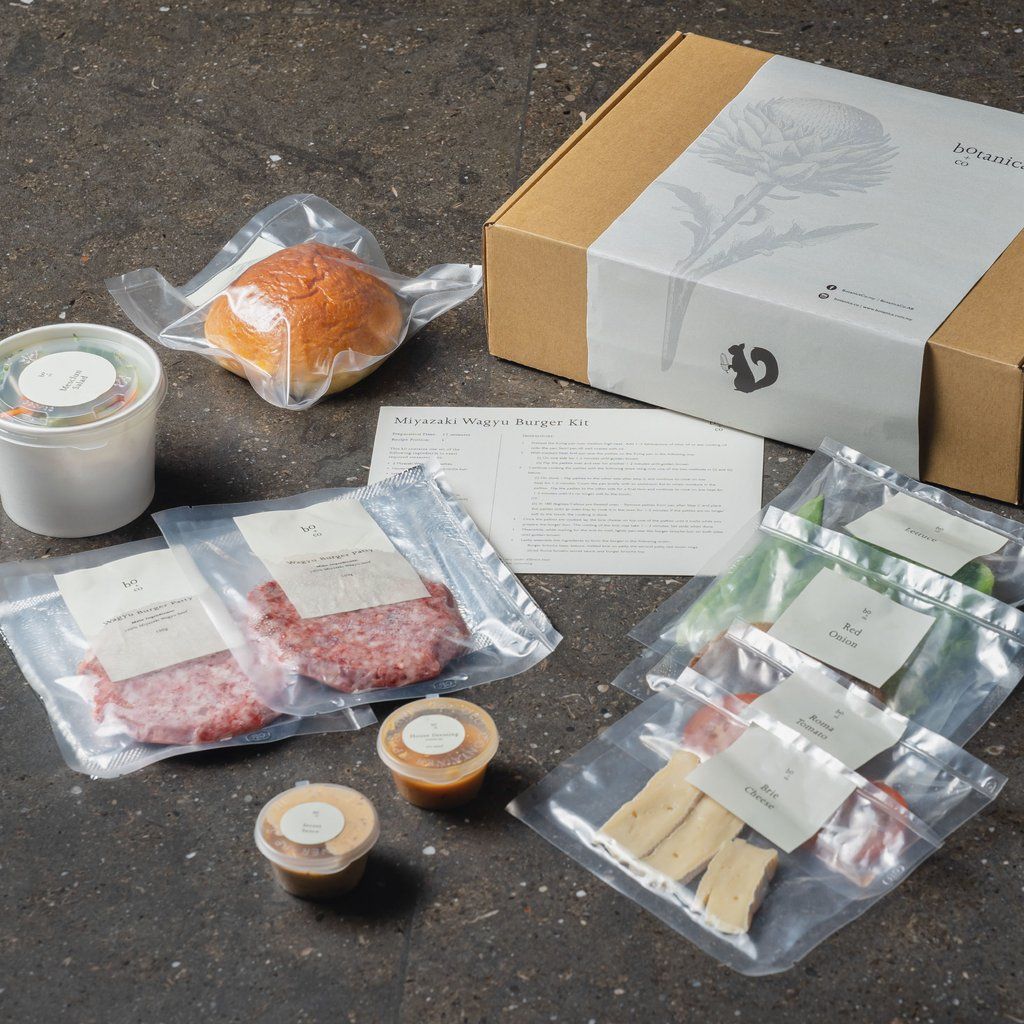 Botanica + Co's DIY Miyazaki Wagyu Burger kit is so easy to cook at home