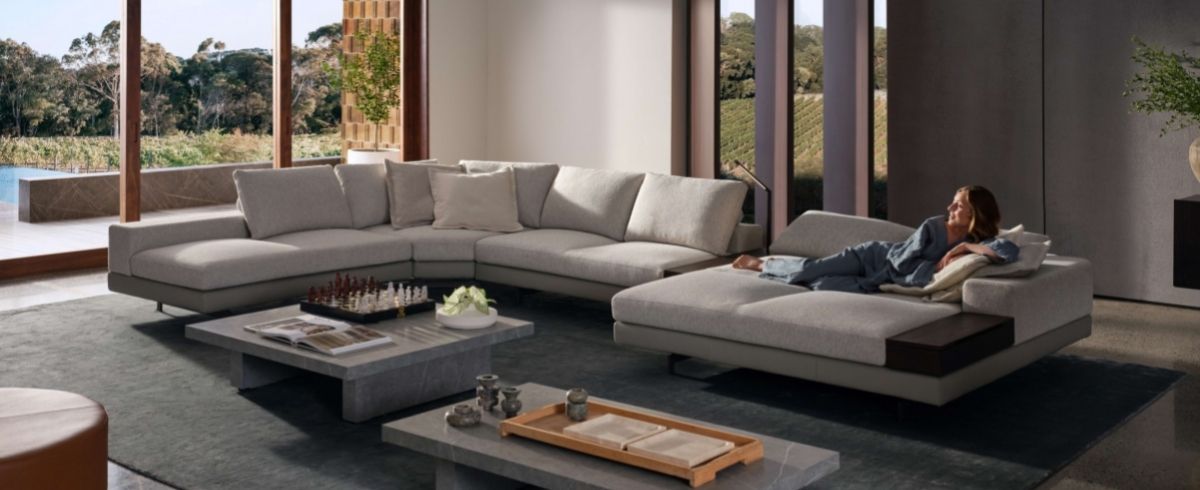 The modular pieces from KING gives your space a personal touch