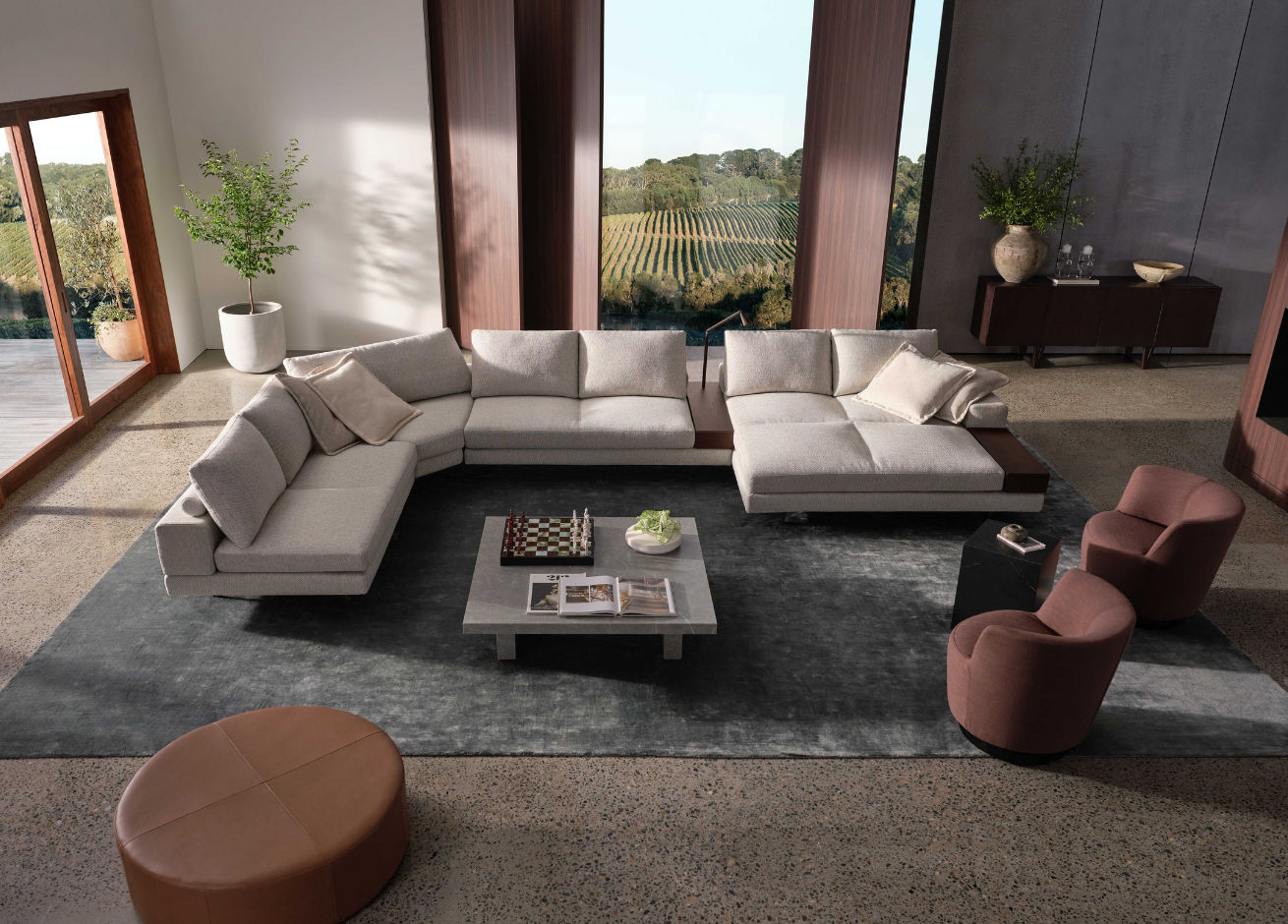 The modular pieces from KING gives your space a personal touch